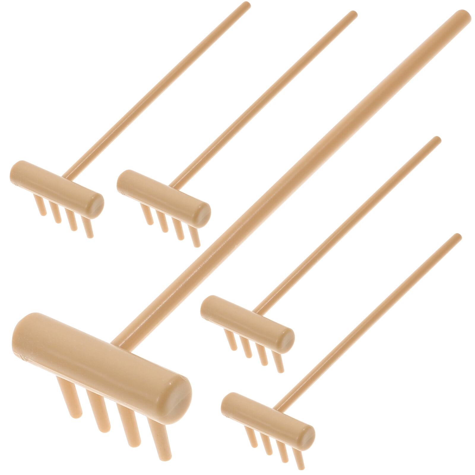 Mutably 6pcs Sandbox Mini Rakes Zen DIY Miniature Rakes Micro Rakes ...