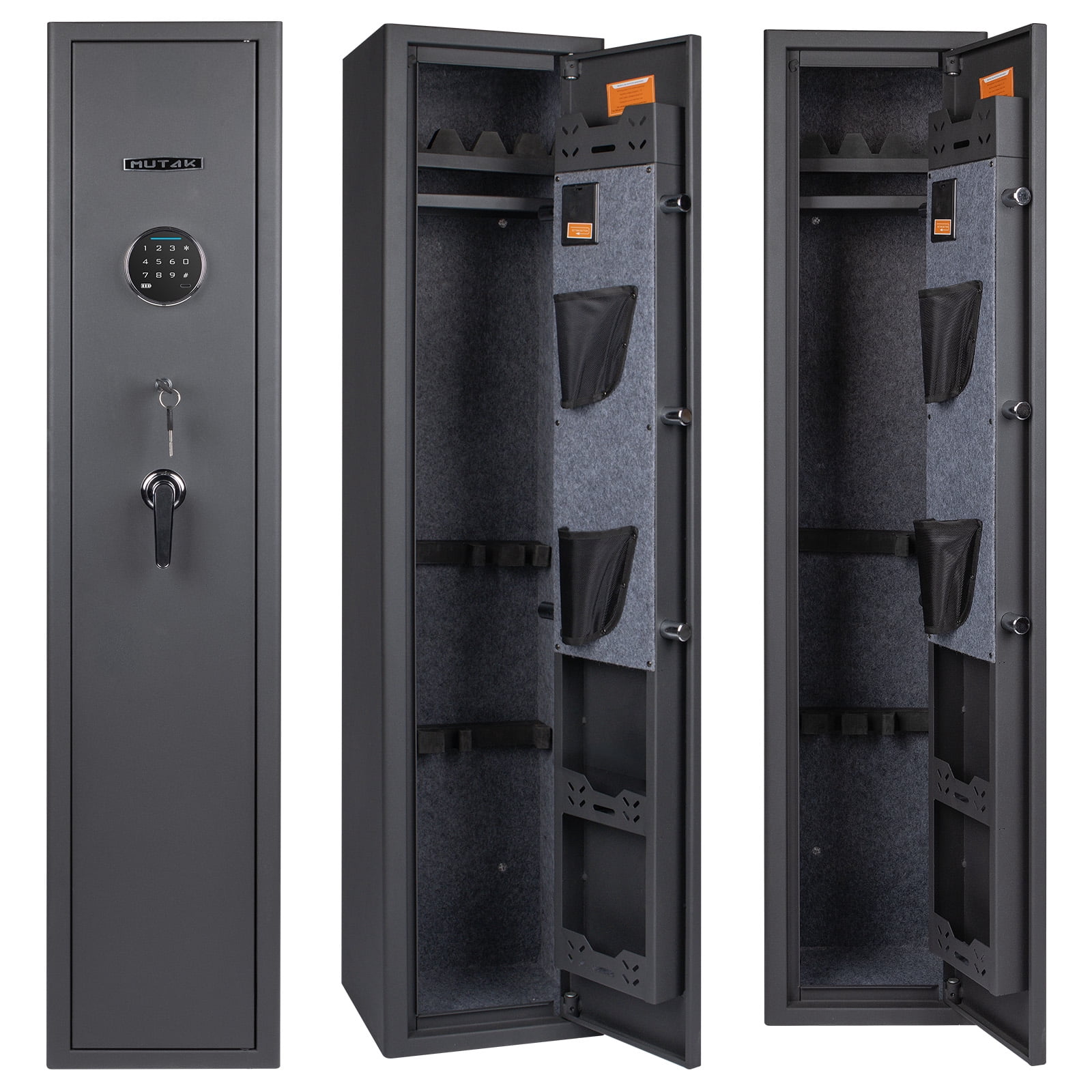 Mutak Gun Safe, Quick Access Password Long Gun Safe, 5 Gun Safes for ...