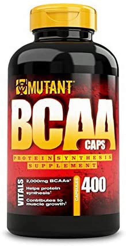 Mutant | BCAA 400 Caps - Protein Synthesis Amino Energy Supplement ...