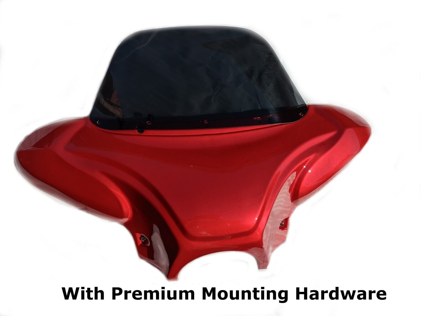 Mutazu 34" Universal Red Cruiser Front Batwing Fairing with Tinted ...