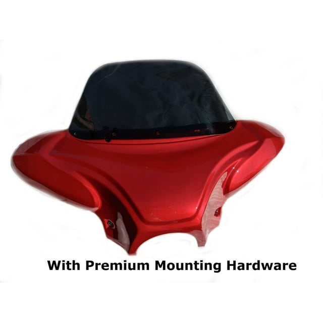 Mutazu 34" Universal Red Cruiser Front Batwing Fairing with Tinted ...