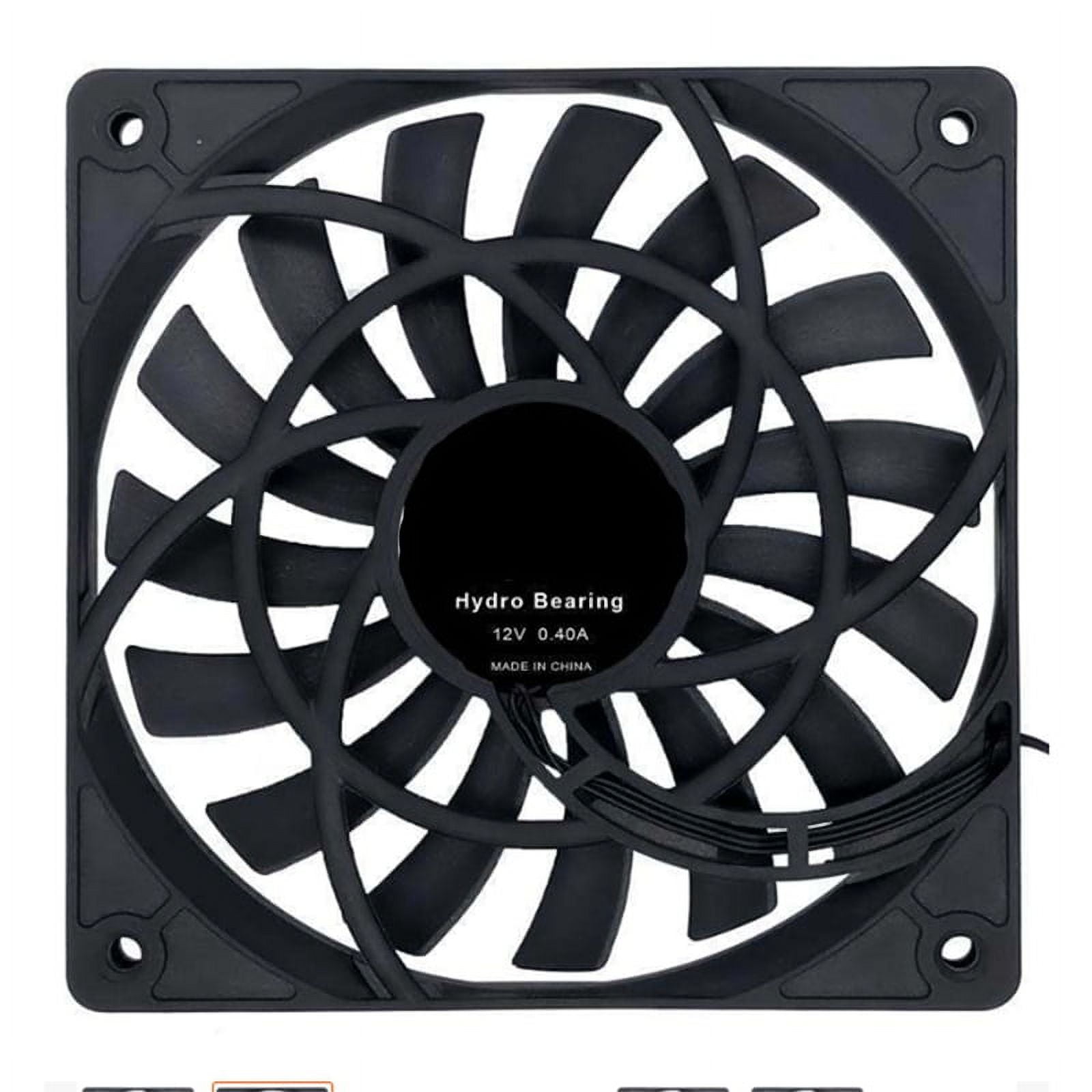 Mute 120mm 12cm PWM Cooling Fan Slim 12mm,New 120X120X12mm DC 12V 0.20A ...