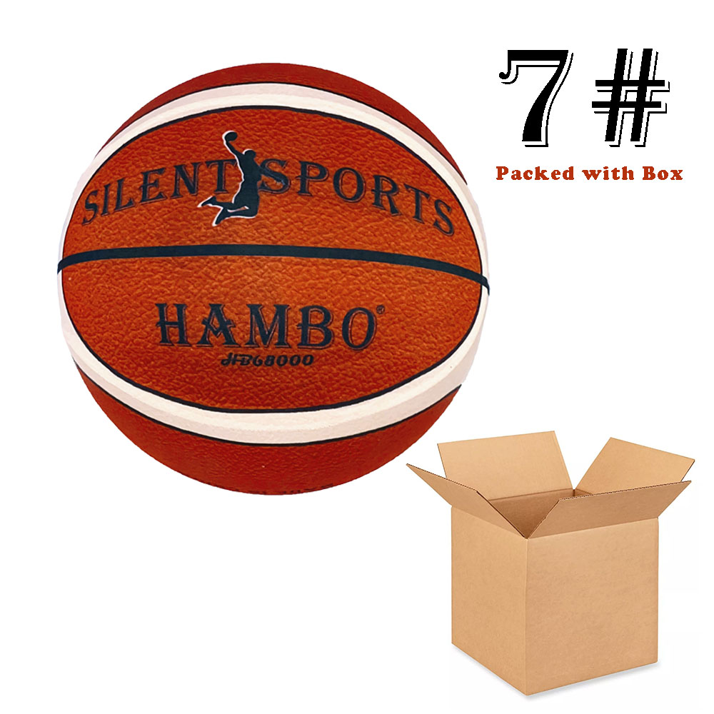 Mute Bouncing Basketball w/ Cover Men Size 7#(29.6in) Women Size 6#(28 ...