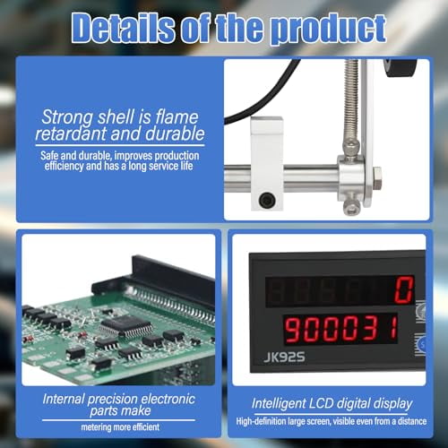 Mute Digital Length Meter Counter Measuring（ Accurate to 0.01mm）with ...