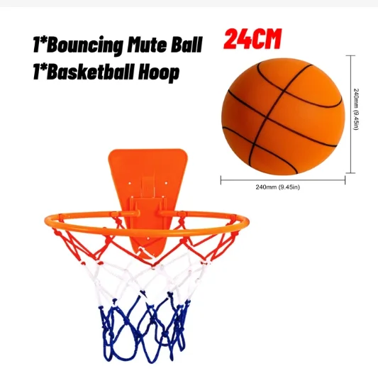 Mute Silent Basketball Diameter 18/21/24 CM Indoor Silent Skip Ball ...
