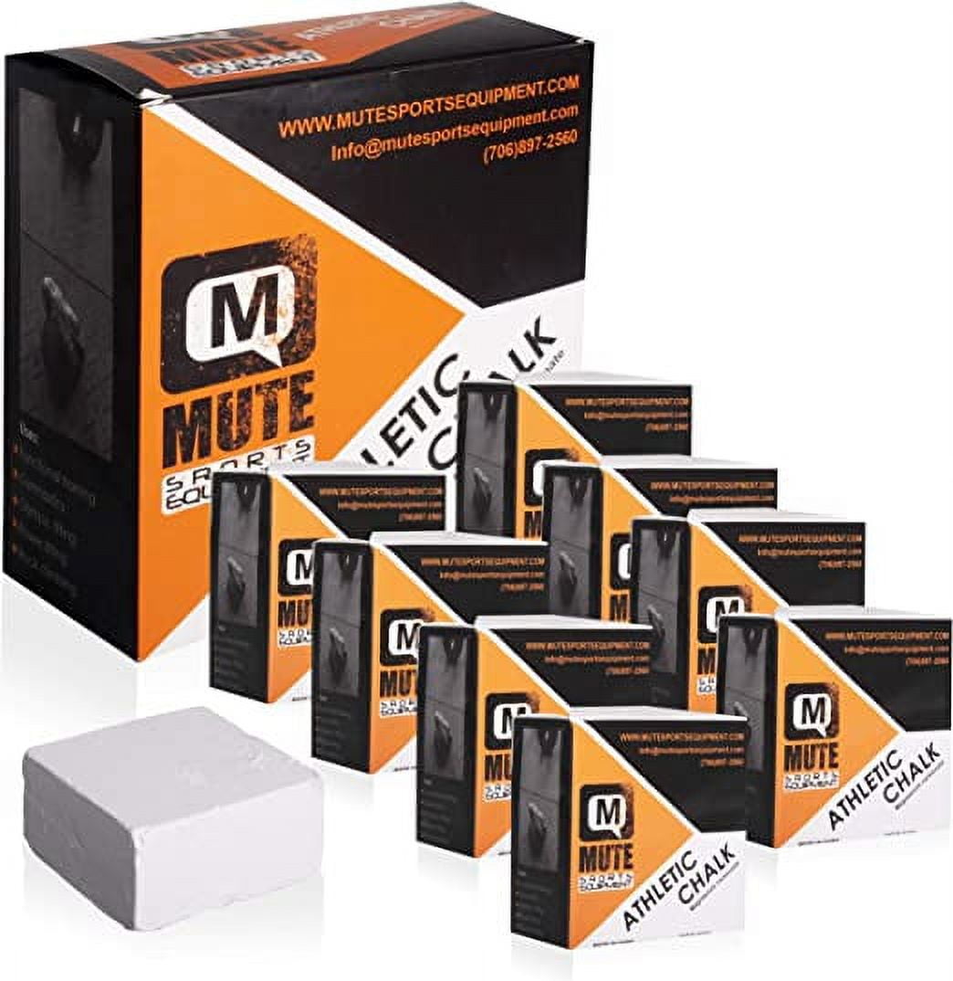 Mute Sports Equipment Athletic Gym Chalk, 1 BOX of 8, 2 oz. blocks for ...
