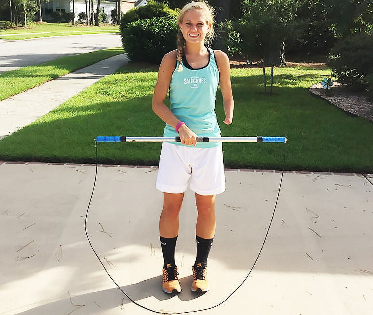 Mute Sports Equipment The Bar One Arm Adaptive Jump Rope Custom Length ...