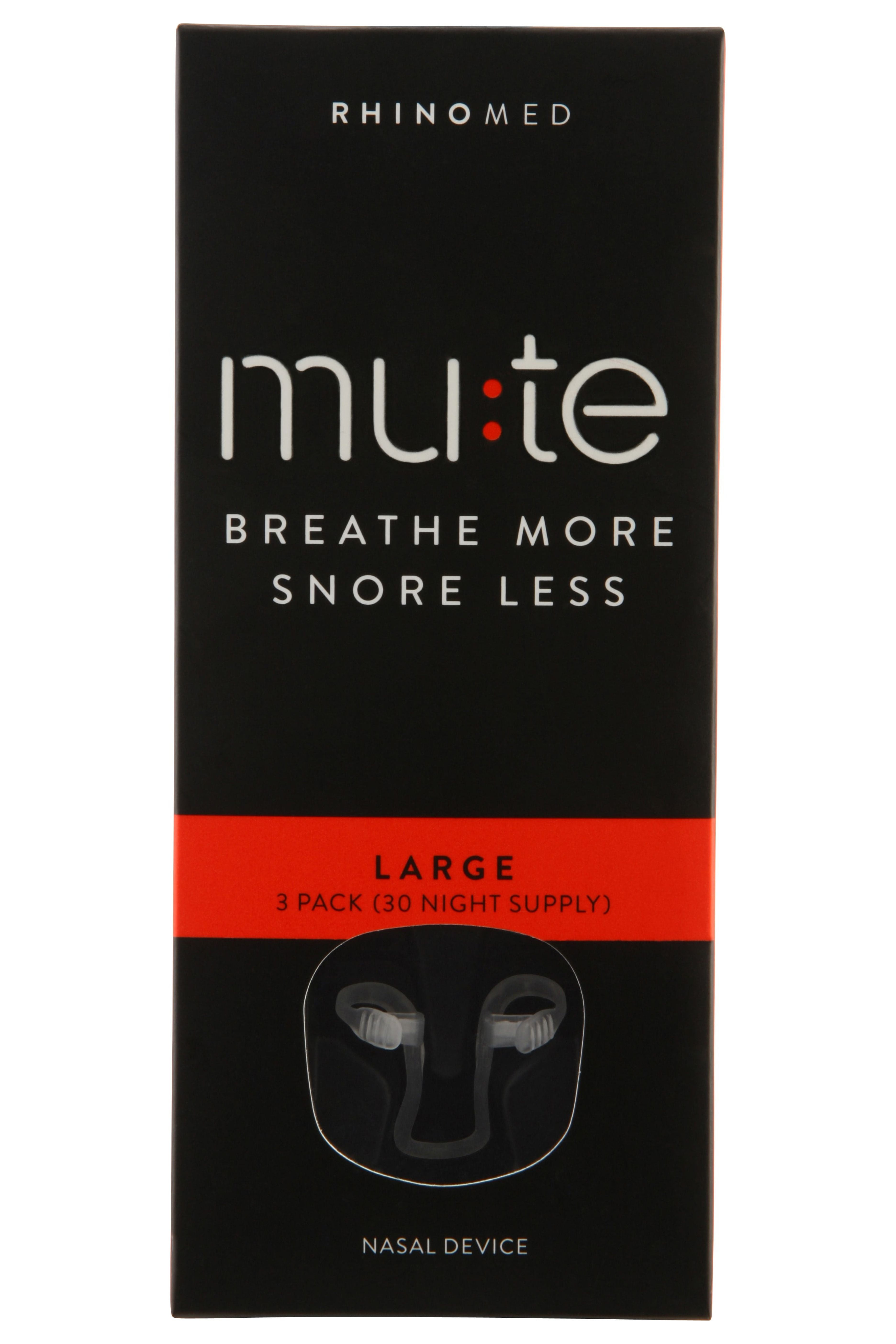 Mute Nose Breath Stop Snore Nasal Device, Large, 3 Ct - Walmart.com