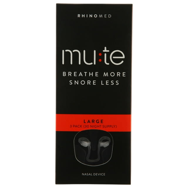Mute Nose Breath Stop Snore Nasal Device, Large, 3 Ct - Walmart.com