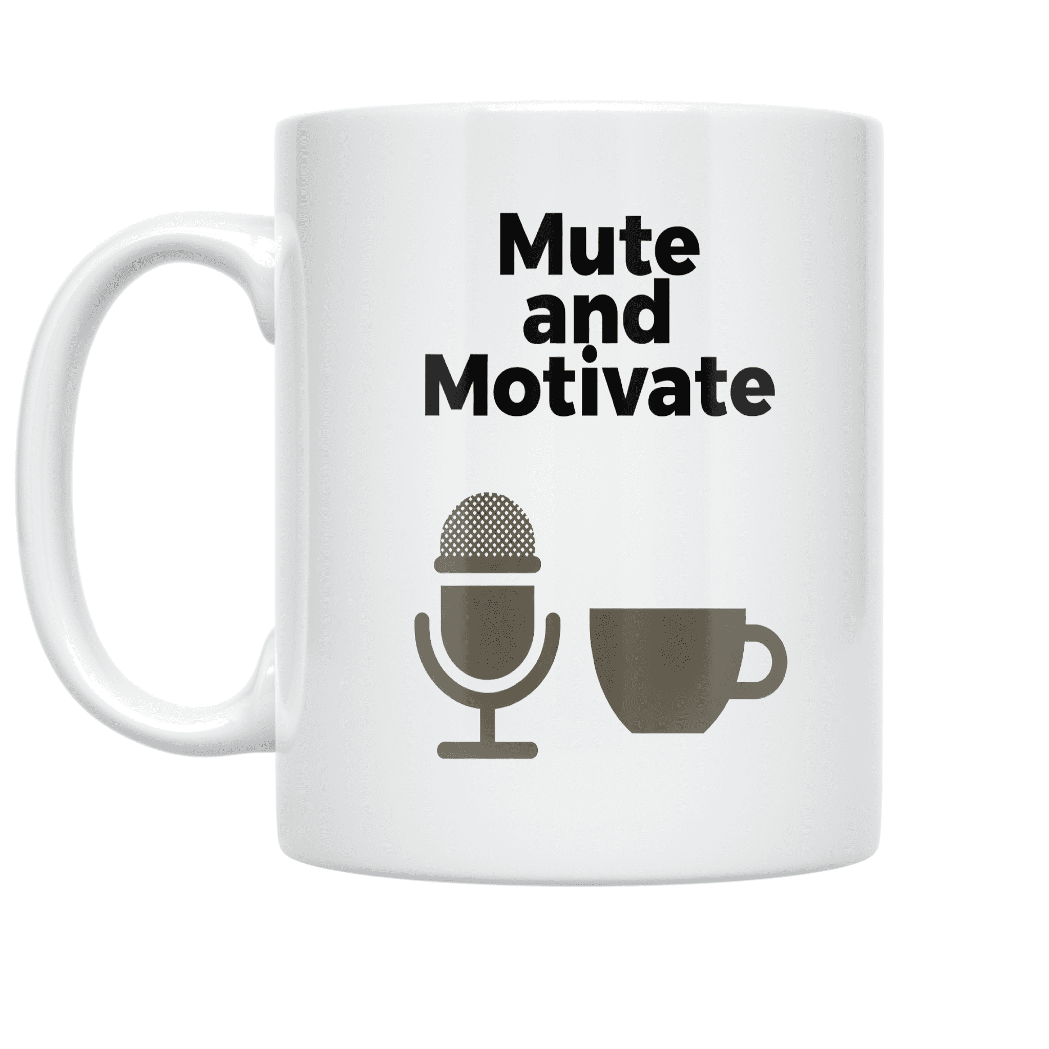 Mute and Motivate Remote Work Humor - Remote Worker - 11 oz Ceramic ...