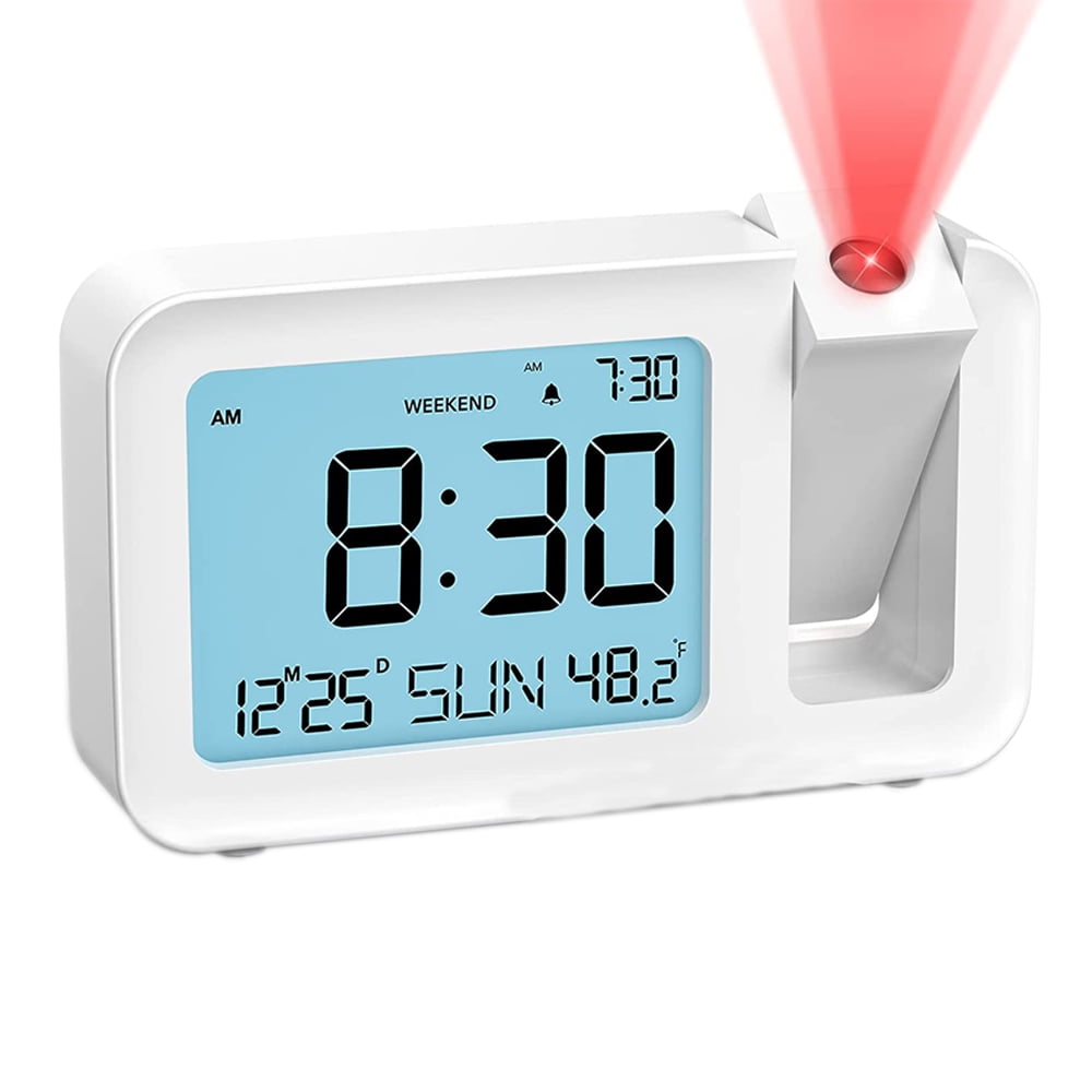Mute Projection Clock Bedroom Clock Projection Electronic Clock ...