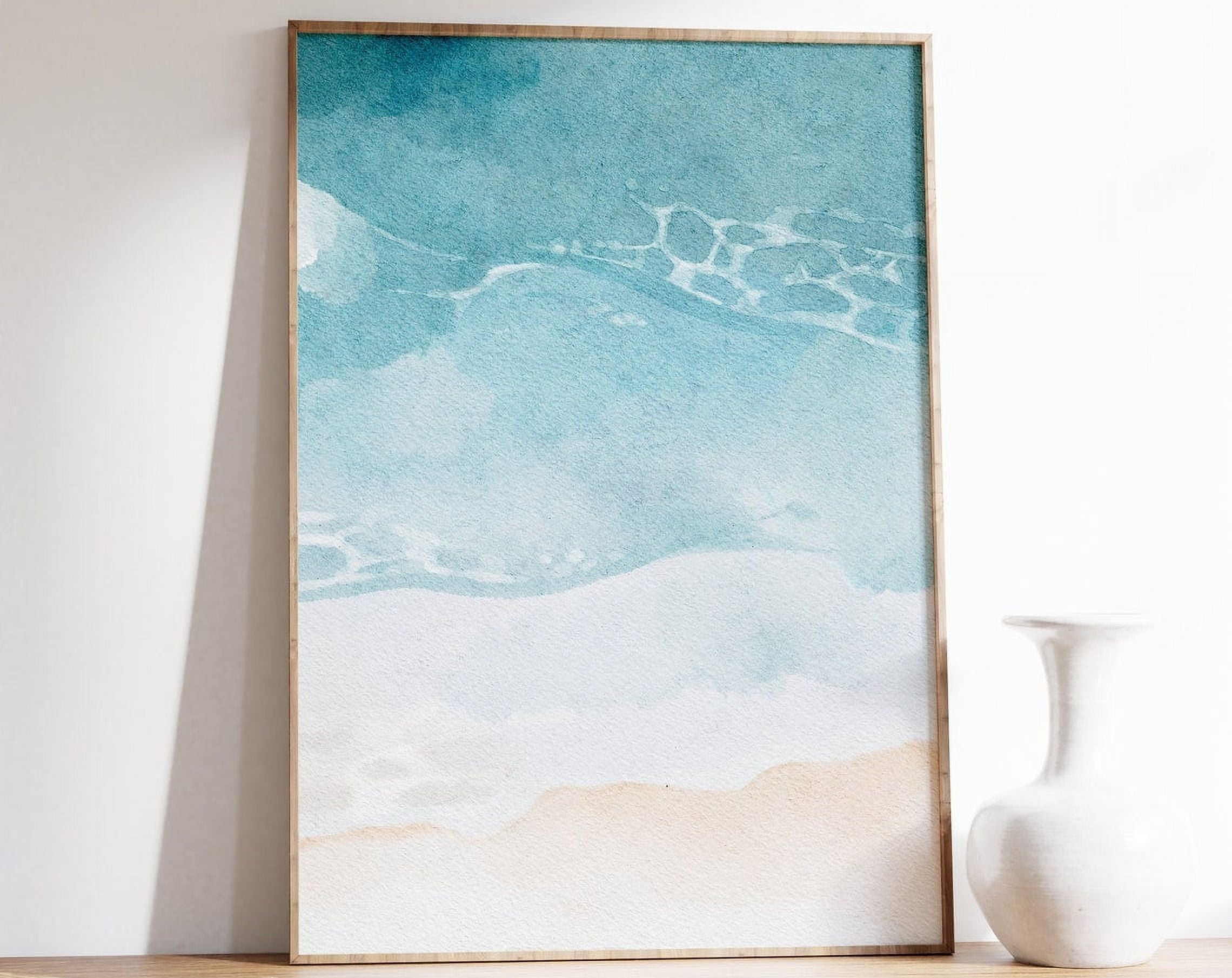 Muted Beach Print, Minimalist Coastal Wall Art, Neutral Beach Wall Art ...