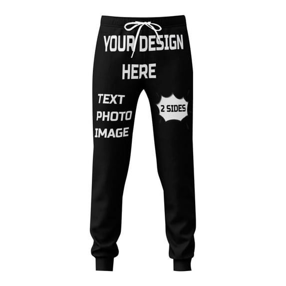 Mutghys Custom Sweatpants for Men, Drawstring Elastic Waist Add ...