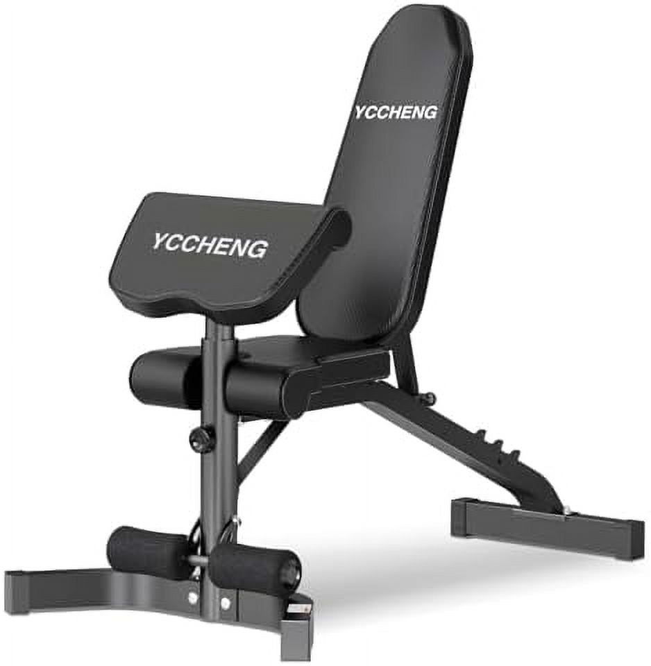 Muti-functional Adjustable Weight Bench/Workout Bench with Barbell Rack ...