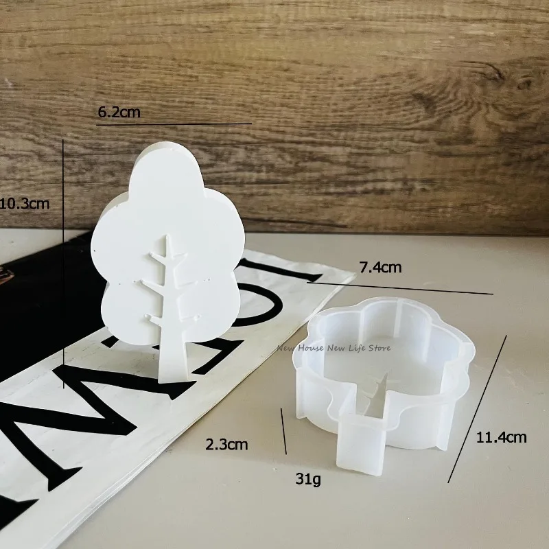Muti-styles Tree Silicone Molds Simple Tree Candle Mold Forest Trees ...