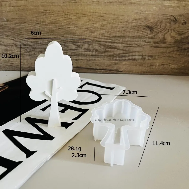 Muti-styles Tree Silicone Molds Simple Tree Candle Mold Forest Trees ...