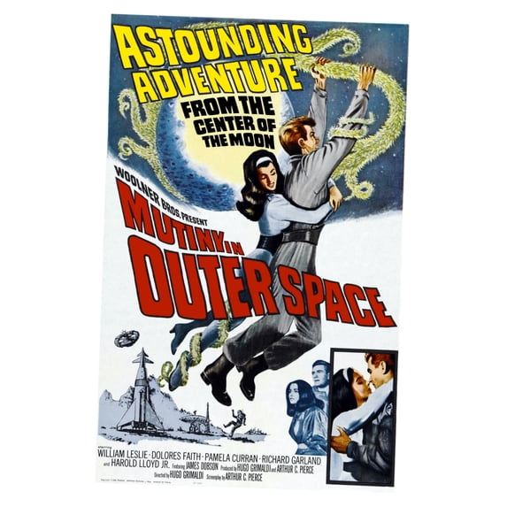 Mutiny In Outer Space Movie poster Metal Sign 8inx 12in Metal Print ...
