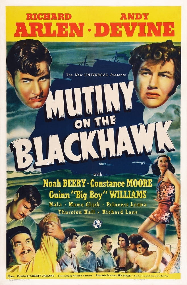 Mutiny On The Blackhawk U Movie Poster Masterprint - Walmart.com
