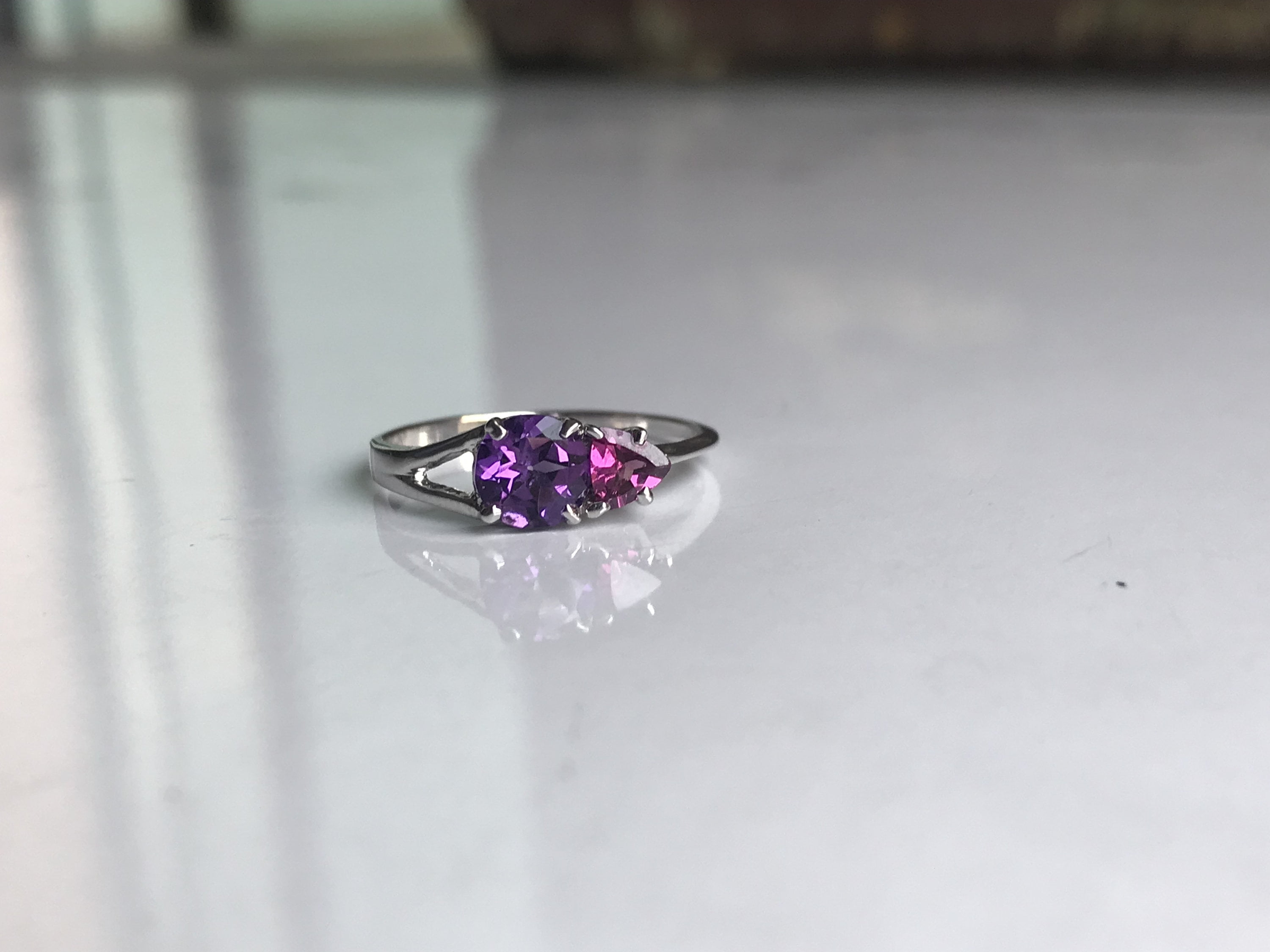 Mutli stone ring in 925 sterling solid silver FOR WOMEN - Walmart.com
