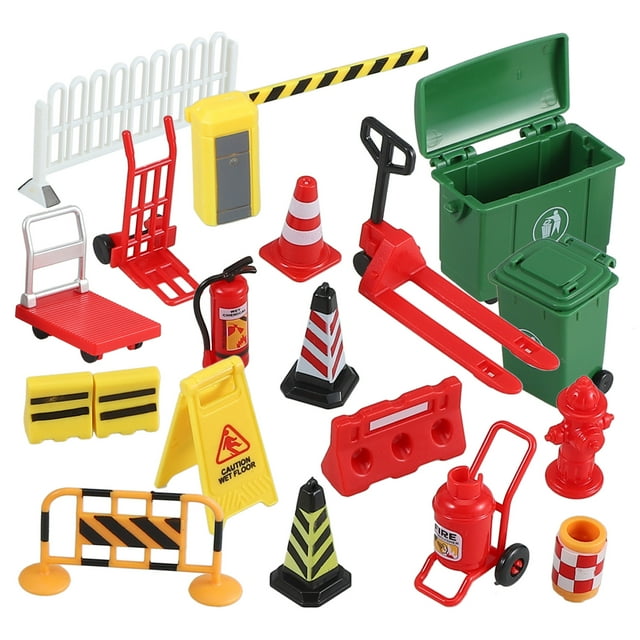 Mutmorningal 1 Set Miniature Street Layout Props Simulation Mini Road ...