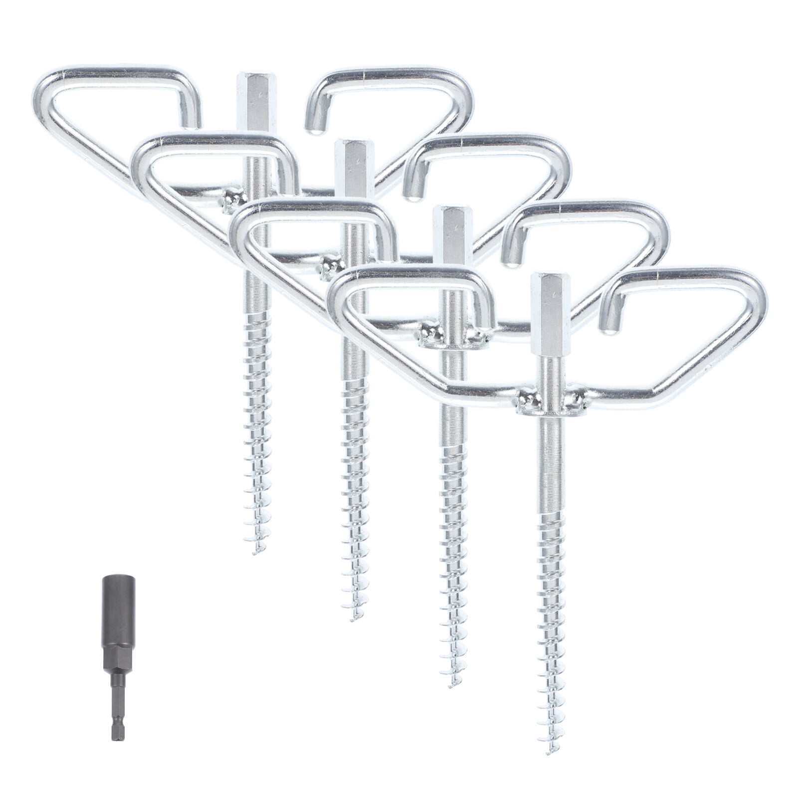 Mutmorningal Outdoor Snow Anchor Set - 1 Set Steel Ice Shanty Tent ...