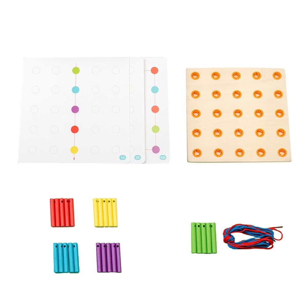 Mutmorningal 1 Set of Threading Game Toy Early Educational Plaything ...