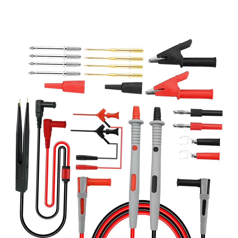 Mutmorningal 1Set 21-in-1 Multimeter Test Lead Kit Electrical Alligator ...