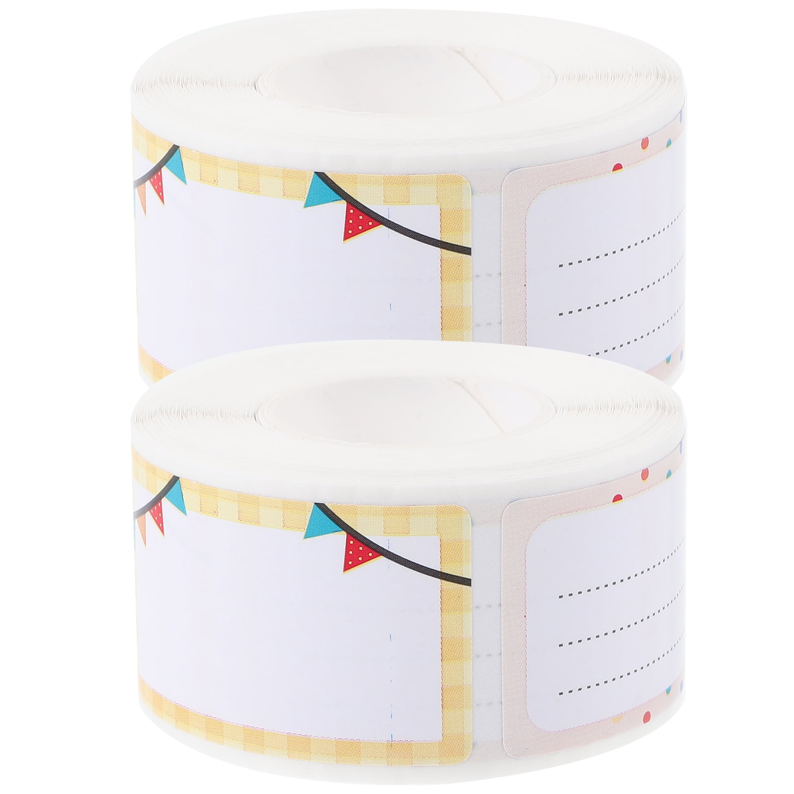 Mutmorningal 2 Rolls Adhesive Name Labels for Students, Name Stickers ...