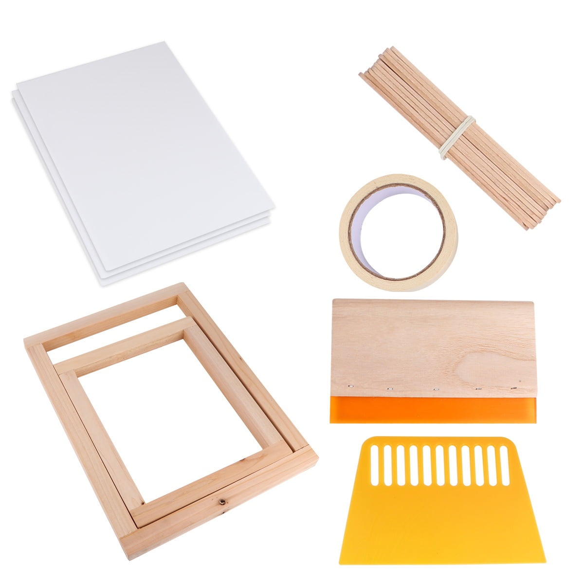 Mutmorningal 20pcs Screen Printing Kit Silk Screen Printing Frame ...