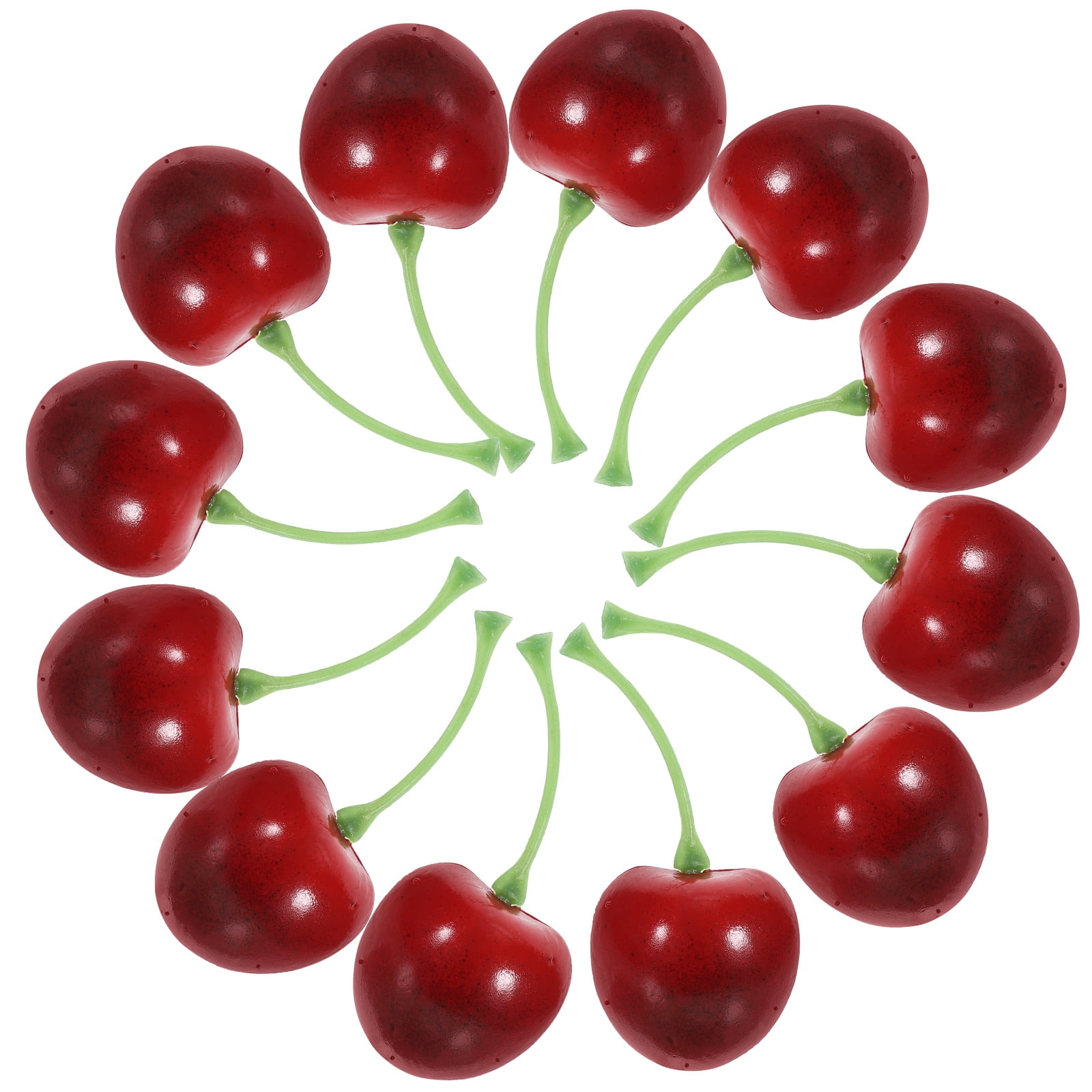 Mutmorningal 20pcs Simulation Cherry Model Ornament Realistic Cherry ...