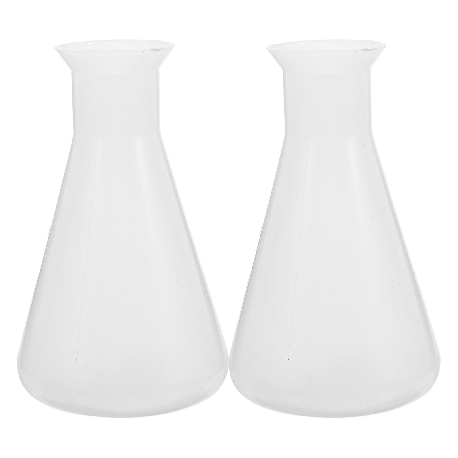 Mutmorningal 2pcs Plastic Erlenmeyer Flask 250ml Laboratory Erlenmeyer ...