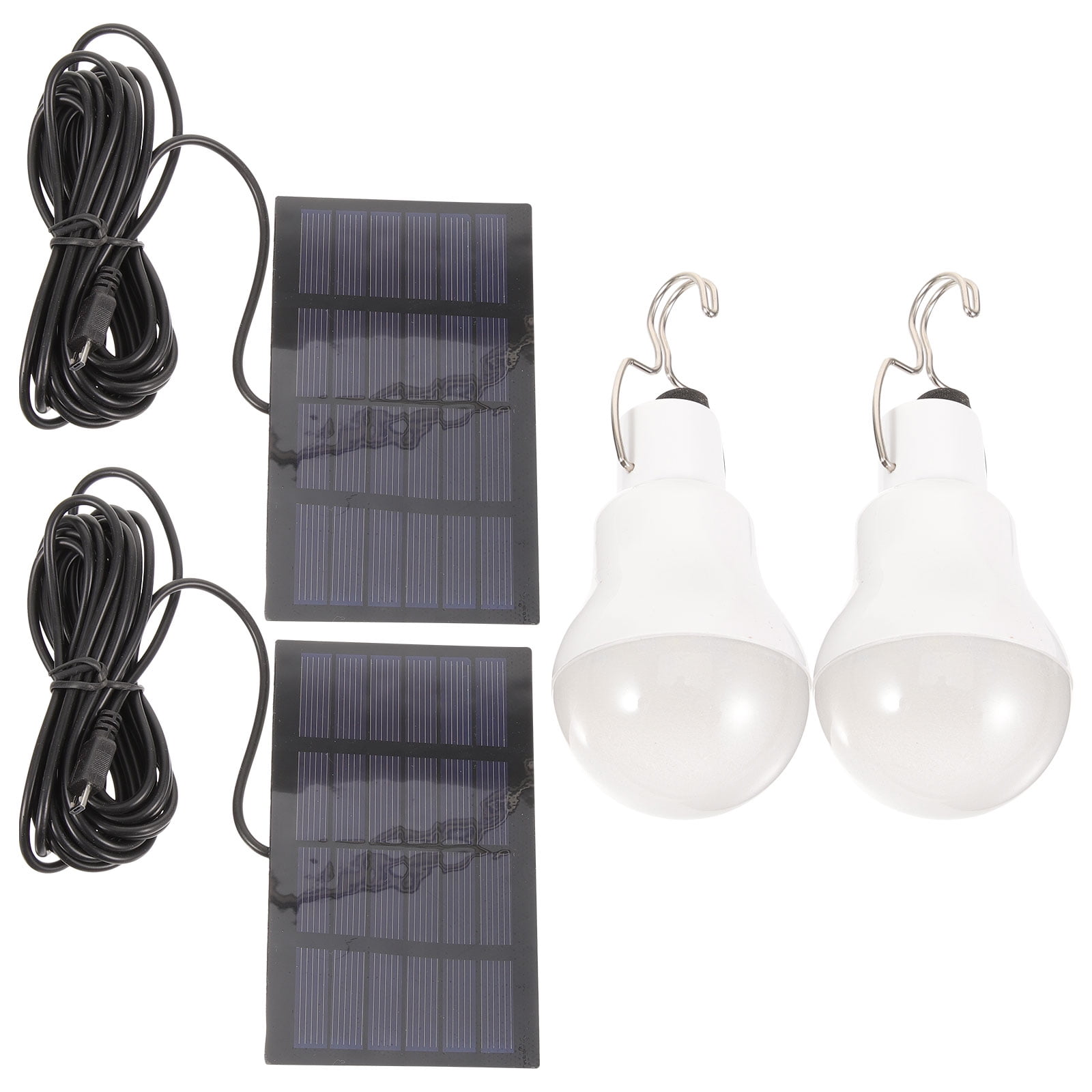 Mutmorningal 2pcs Solar Powered Light Solar Light Indoor Home Solar ...