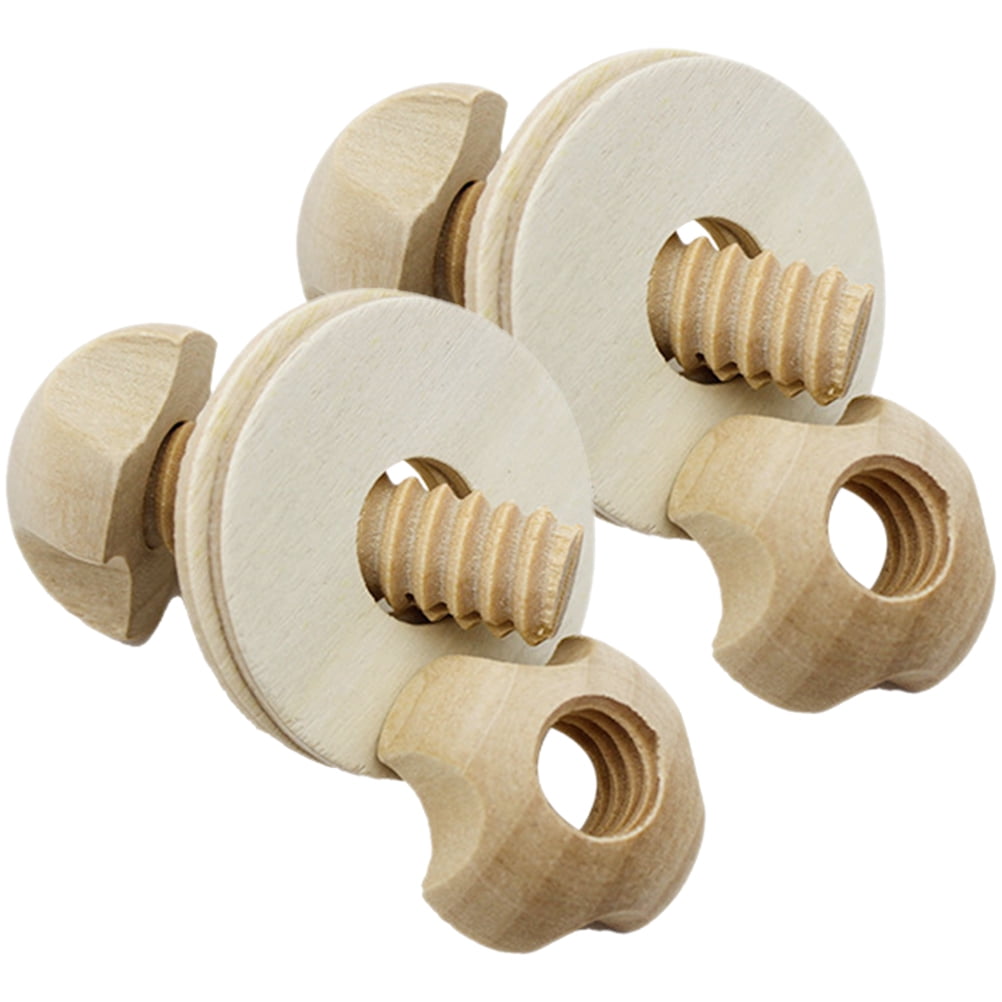 Mutmorningal 2pcs Wooden Screws Detachable Wood Screws Adjustable ...