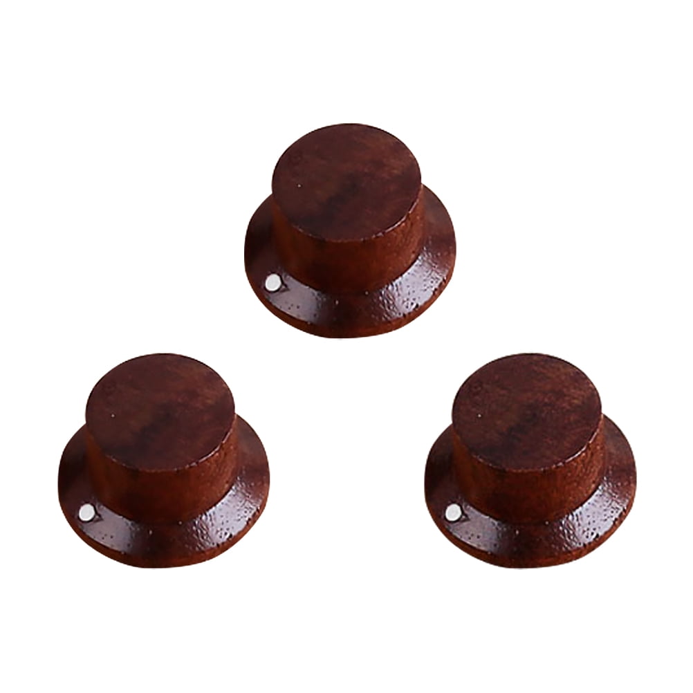 Mutmorningal 3 Pcs Rose Wood Tone Control Knobs for Electric Guitar ...