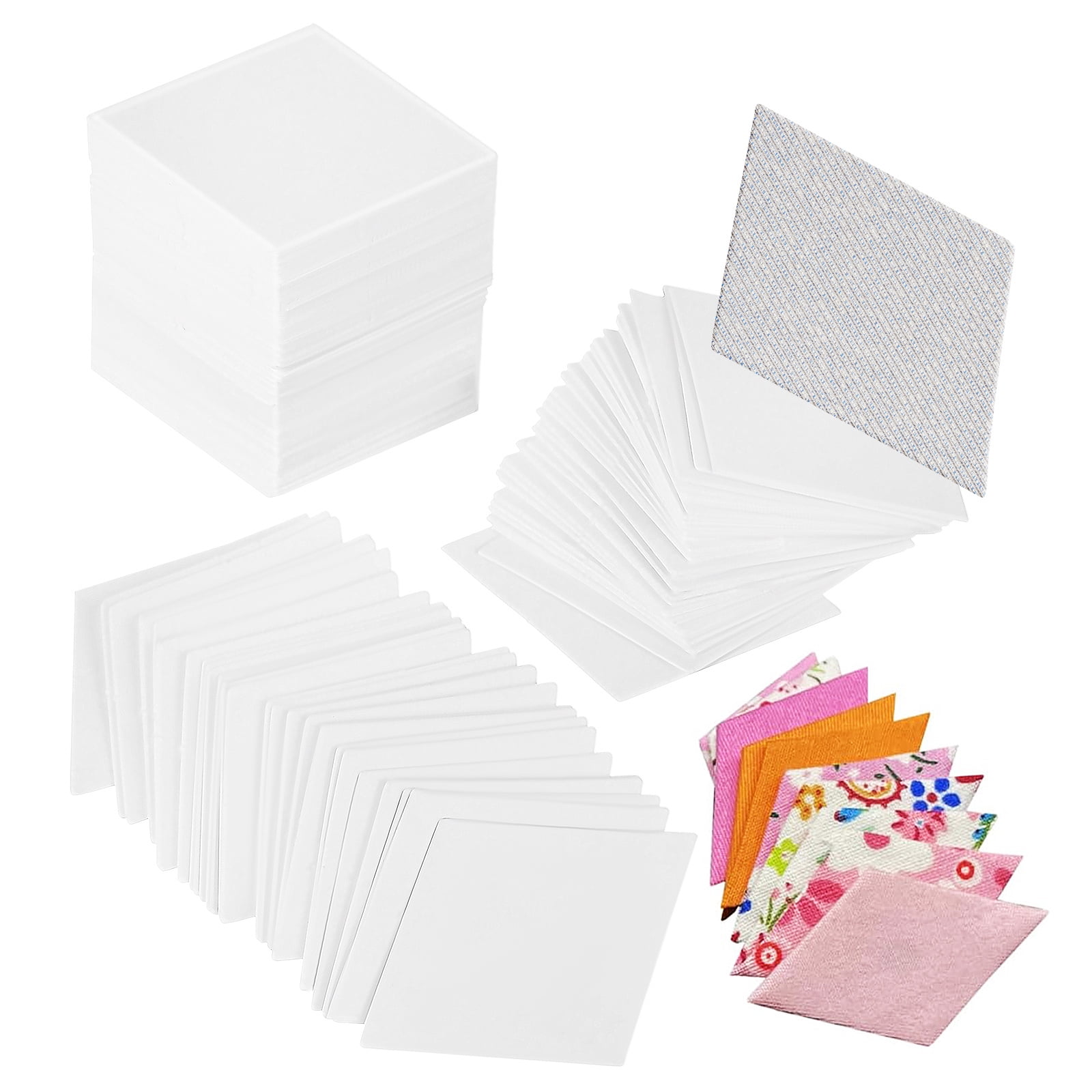 Mutmorningal 300 Pcs Paper Piecing Shapes Quilting Templates Sewing ...