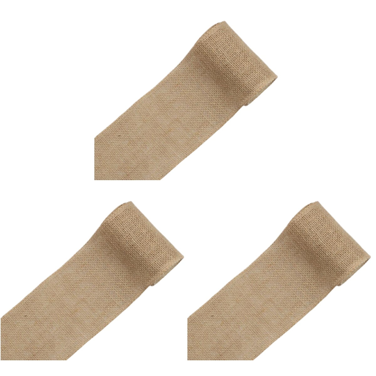 Mutmorningal 3pcs 500x12cm Solid Color Linen Roll for Creative Handmade ...