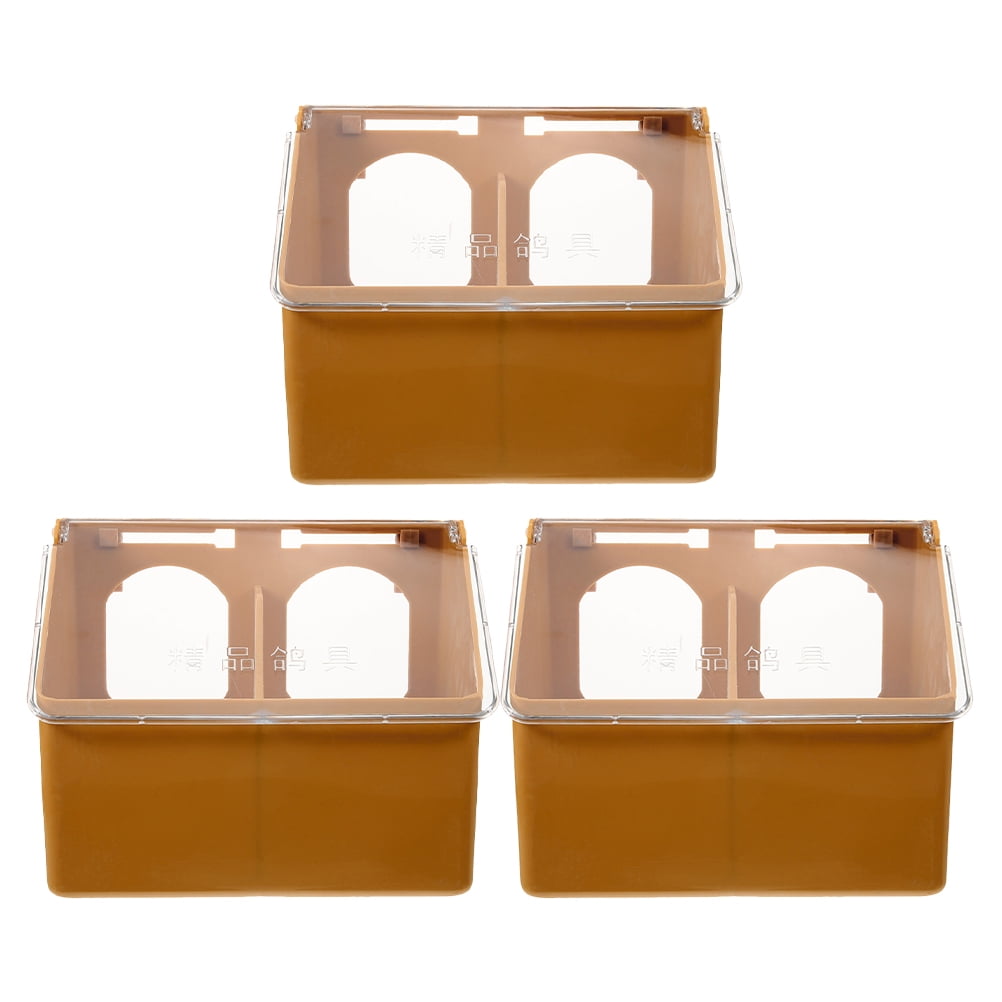 Mutmorningal 3pcs Hangable Pigeon Feeder Multi-grid Pigeon Food Storage ...