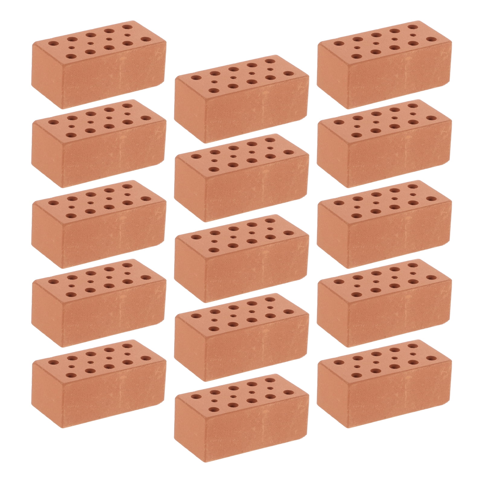 Mutmorningal 40pcs Miniature Bricks Pottery Clay Mini Bricks Model ...