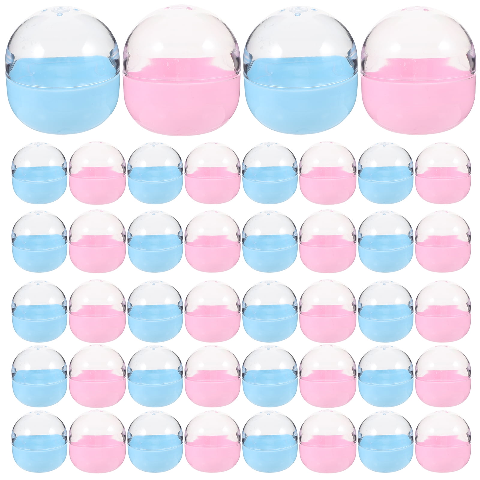 Mutmorningal 50Pcs Fillable Capsules Balls Empty Twisted Balls Plastic ...