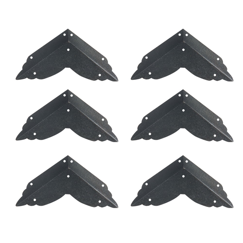Mutmorningal 6pcs Wooden Box Corner Protector Triangle Edge Safety ...