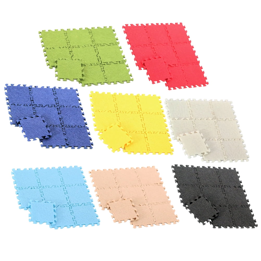 SWETRACE Floor Mats Cloth Square Mini House Design Children 8 Sets ...