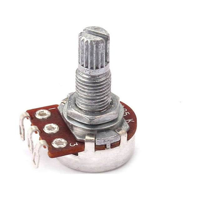 Mutmorningal A25K Mini Long Knurled Split Shaft Guitar Potentiometers ...