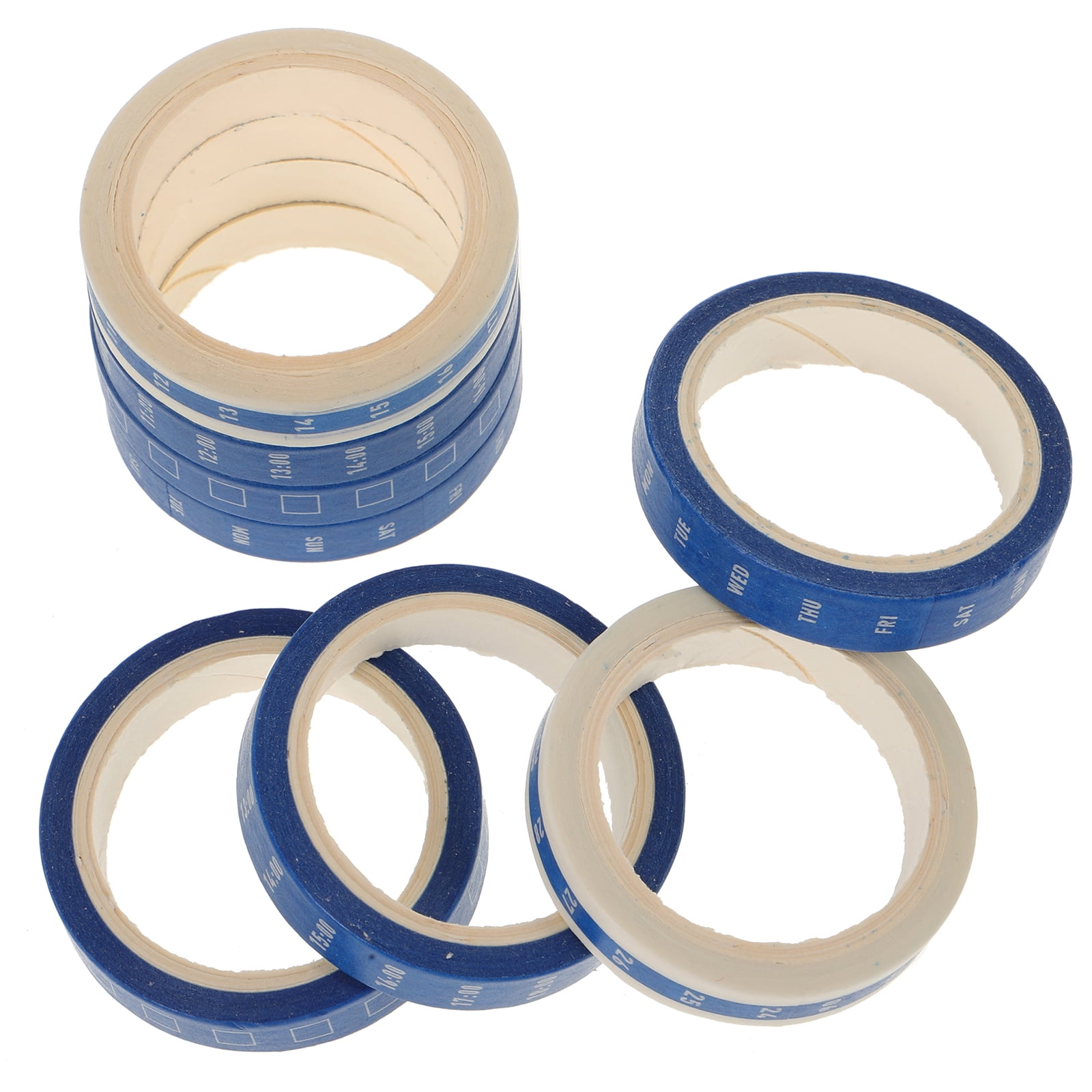 Mutmorningal Masking Washi Tape Set Day of the Week Washi Tape Date ...