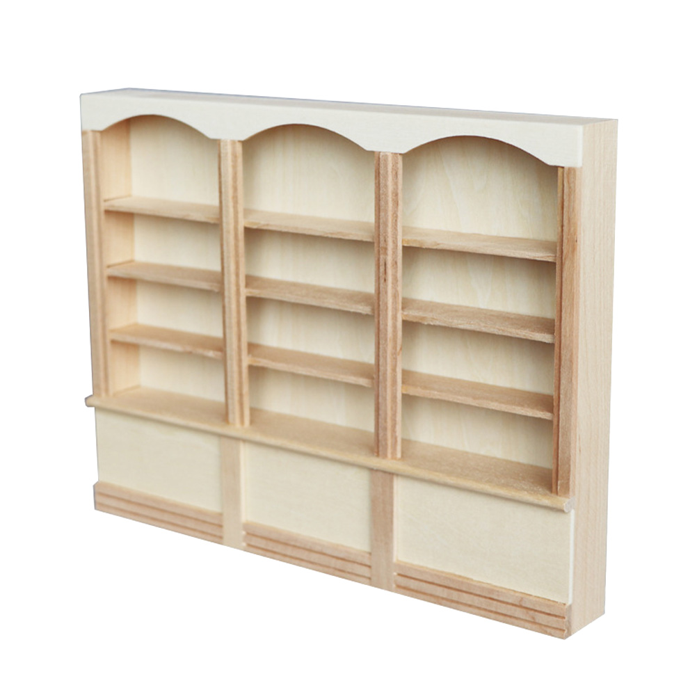 Mutmorningal Miniature Bookcase Model Mini House Simulation Bookcase ...