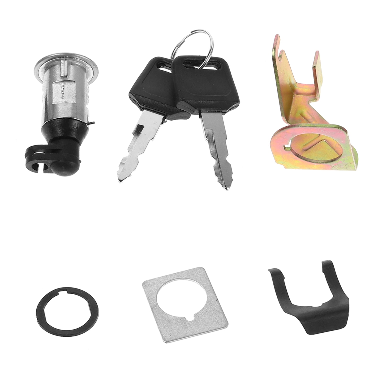 Mutmorningal Motorcycle Seat Lock Set Rear Trunk Locks Set Ignition ...