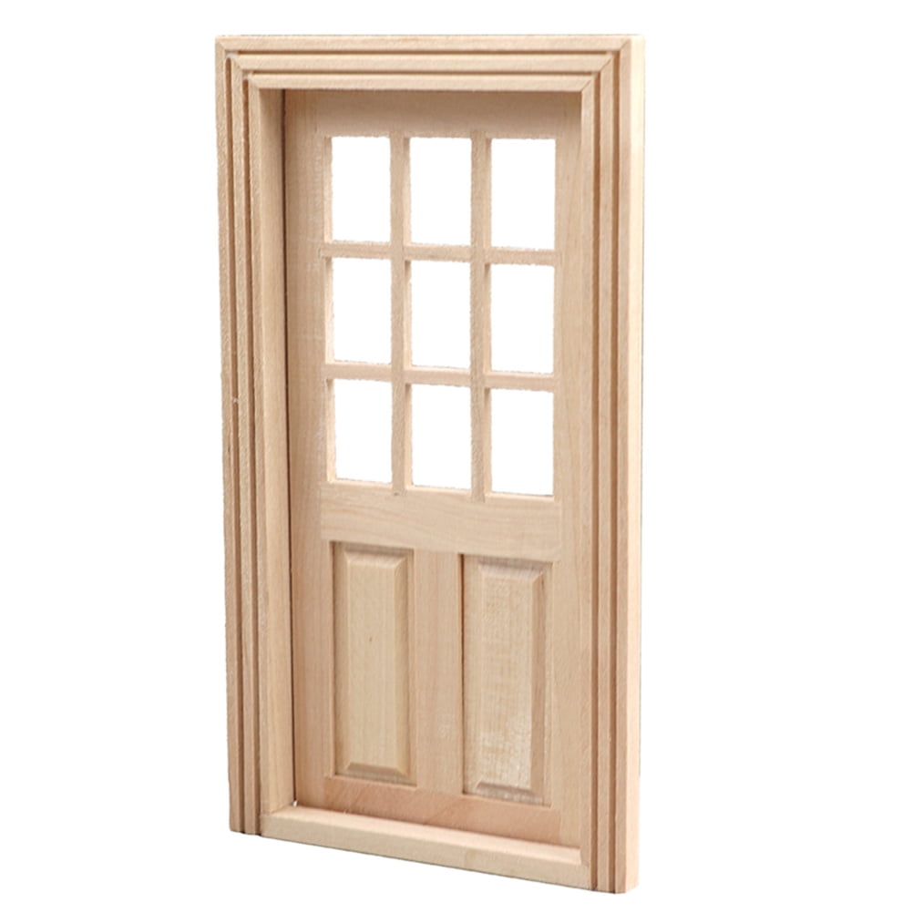 Mutmorningal Tiny House Door Mini Home Door Wood Door Miniature Tiny ...