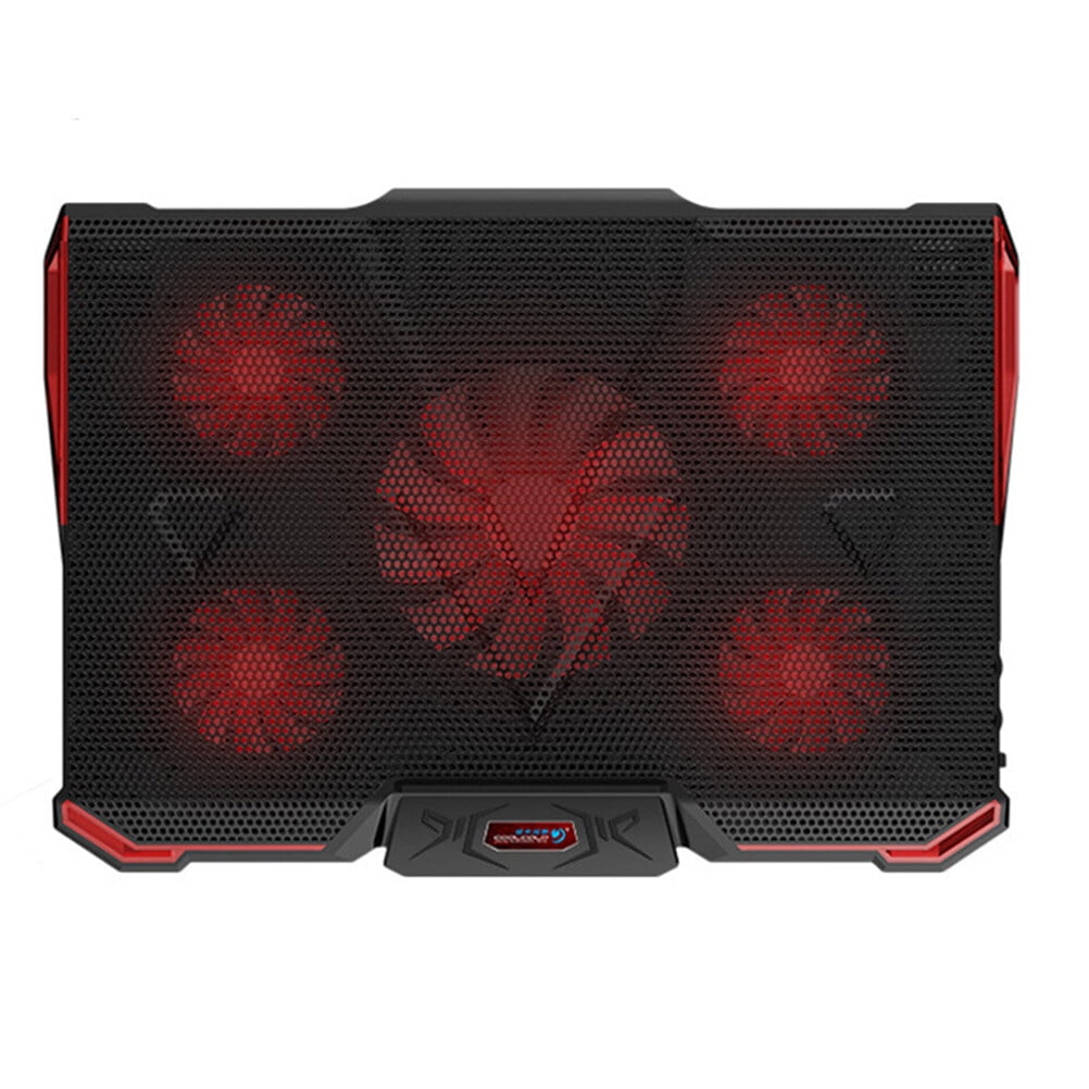 Mutmorningal USB Laptop Cooling Pad 5 Fans Cooler Stand Multi-Angle ...