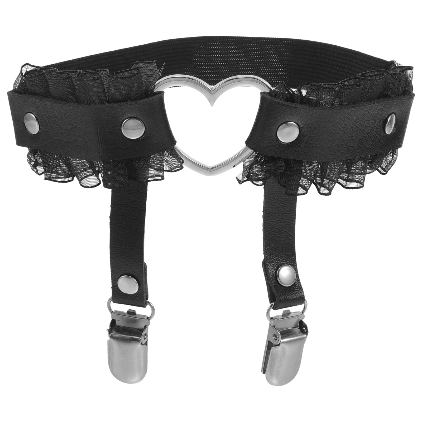 Mutmorningal Wedding Bride Garter Bridal Lace Garter Women Heart Garter ...