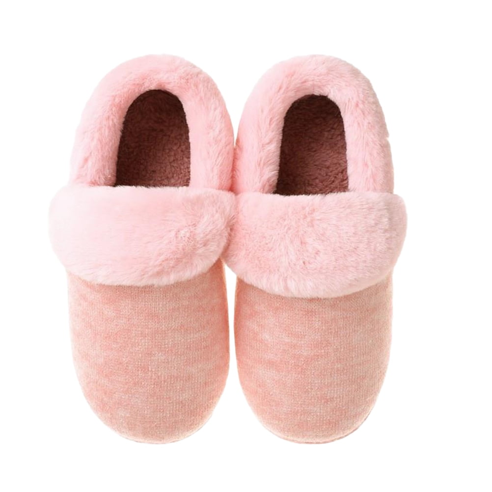 Mutmorningal Winter Warm Slippers Cover Heel Slippers Thicken Plush ...