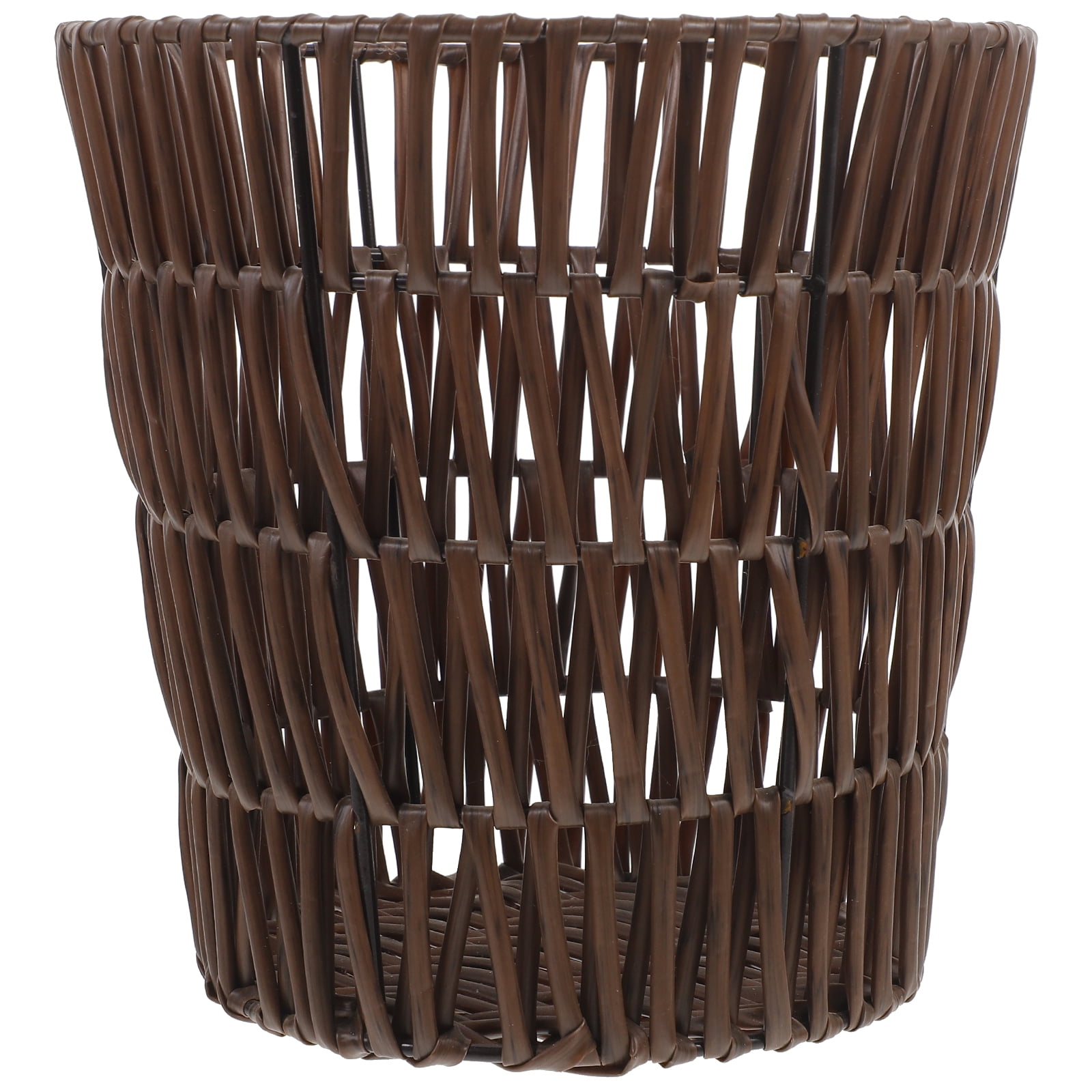 Mutmorningal Woven Storage Basket Versatile Waste Bin Small Laundry ...
